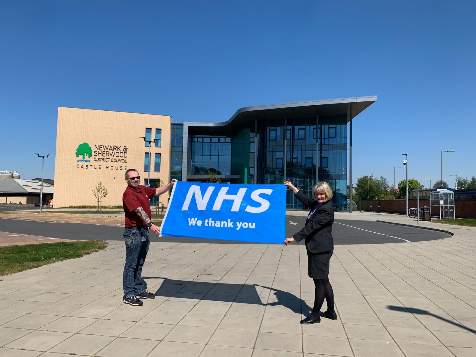 Newark & Sherwood News Journal Flags fly in gratitude to NHS and key ...